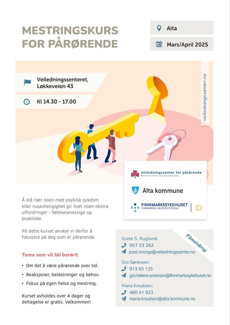 Nytt mestringskurs for pårørende til mennesker med rusproblematikk og ...